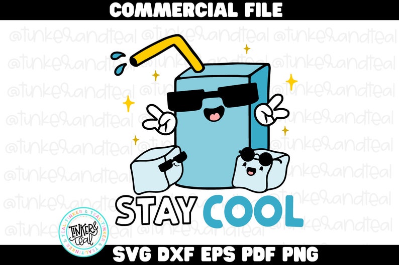 Stay Cool SVG Digital Download - Funny Juice Box School Cut Files for ...