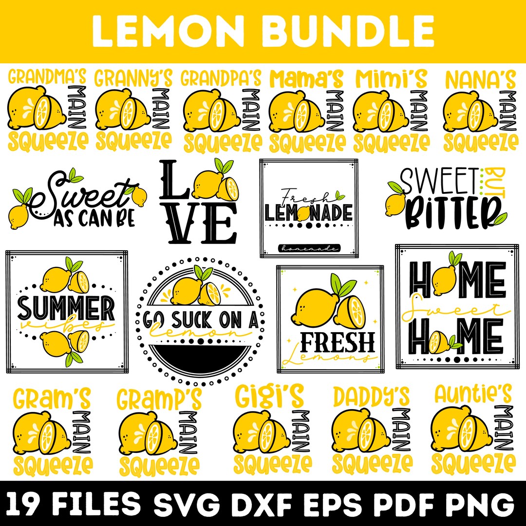 Lemonade SVG Bundle, Lemonade Cart SVG Cut Files, Commercial Use ...