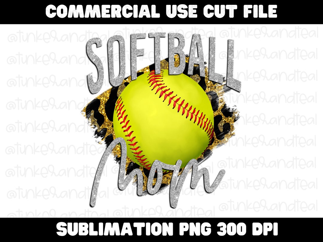 Softball Mom Cheetah Print PNG Softball Sports Sublimation File PNG - Etsy