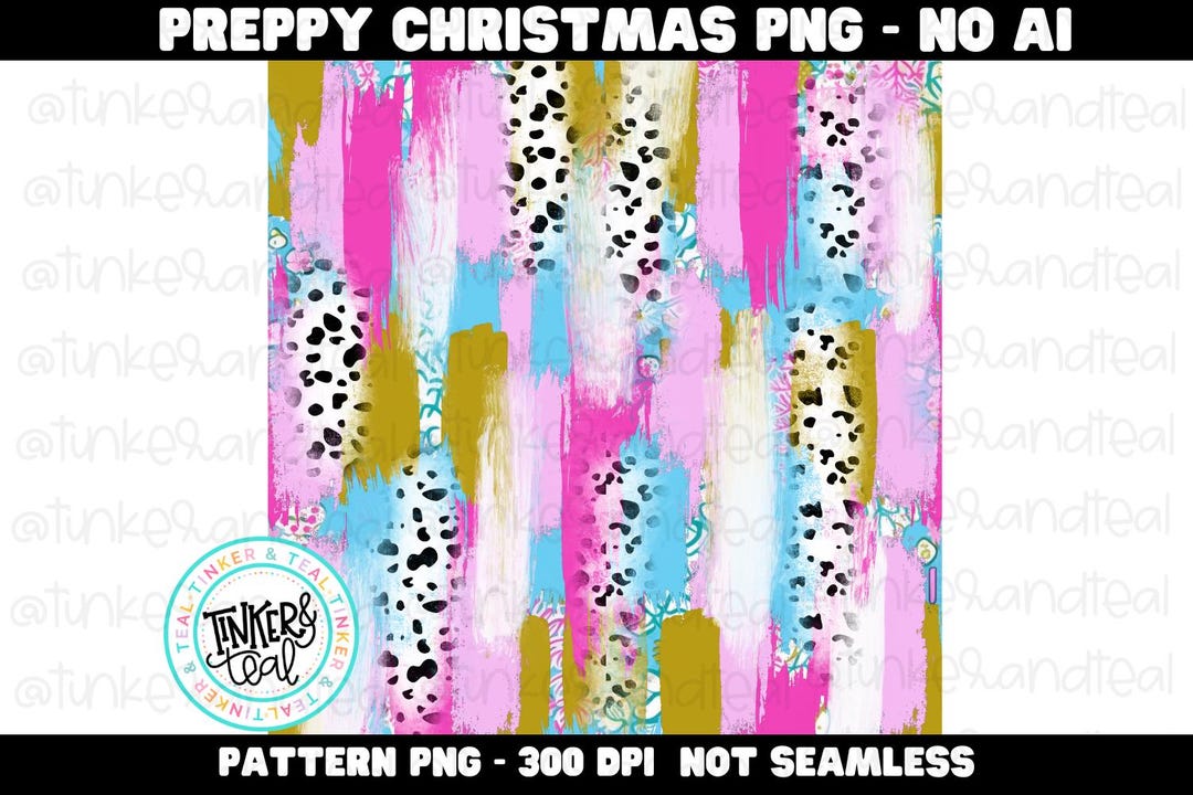 Pastel Preppy Dalmation Brushstroke Background, Brushstroke Pattern PNG ...
