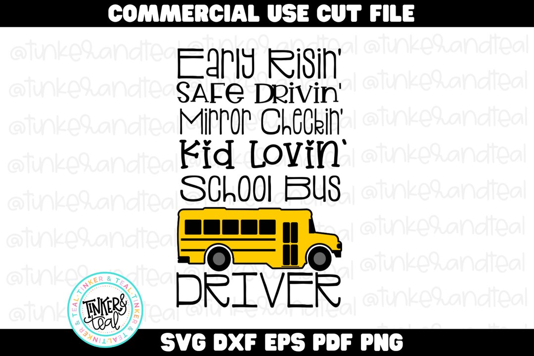 School Bus Driver SVG, Occupation Cut File, Gift for Bus Driver, Shirt ...