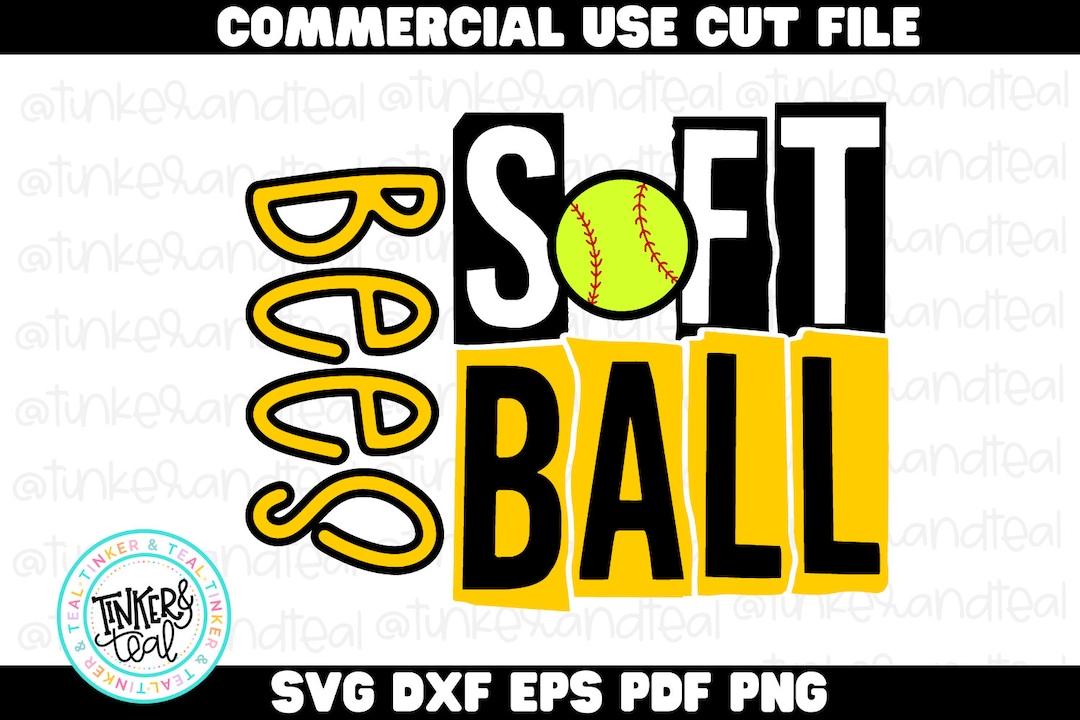 High School Bees Softball Svg, Bees Pride Softball Mom Svg, Bees School ...