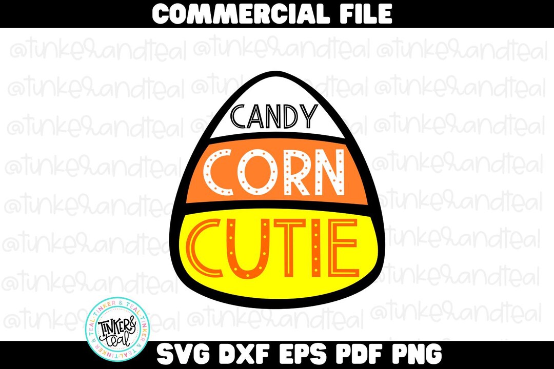Candy Corn Cutie SVG Kawaii Halloween Candy Corn SVG Cute Fall SVG for ...