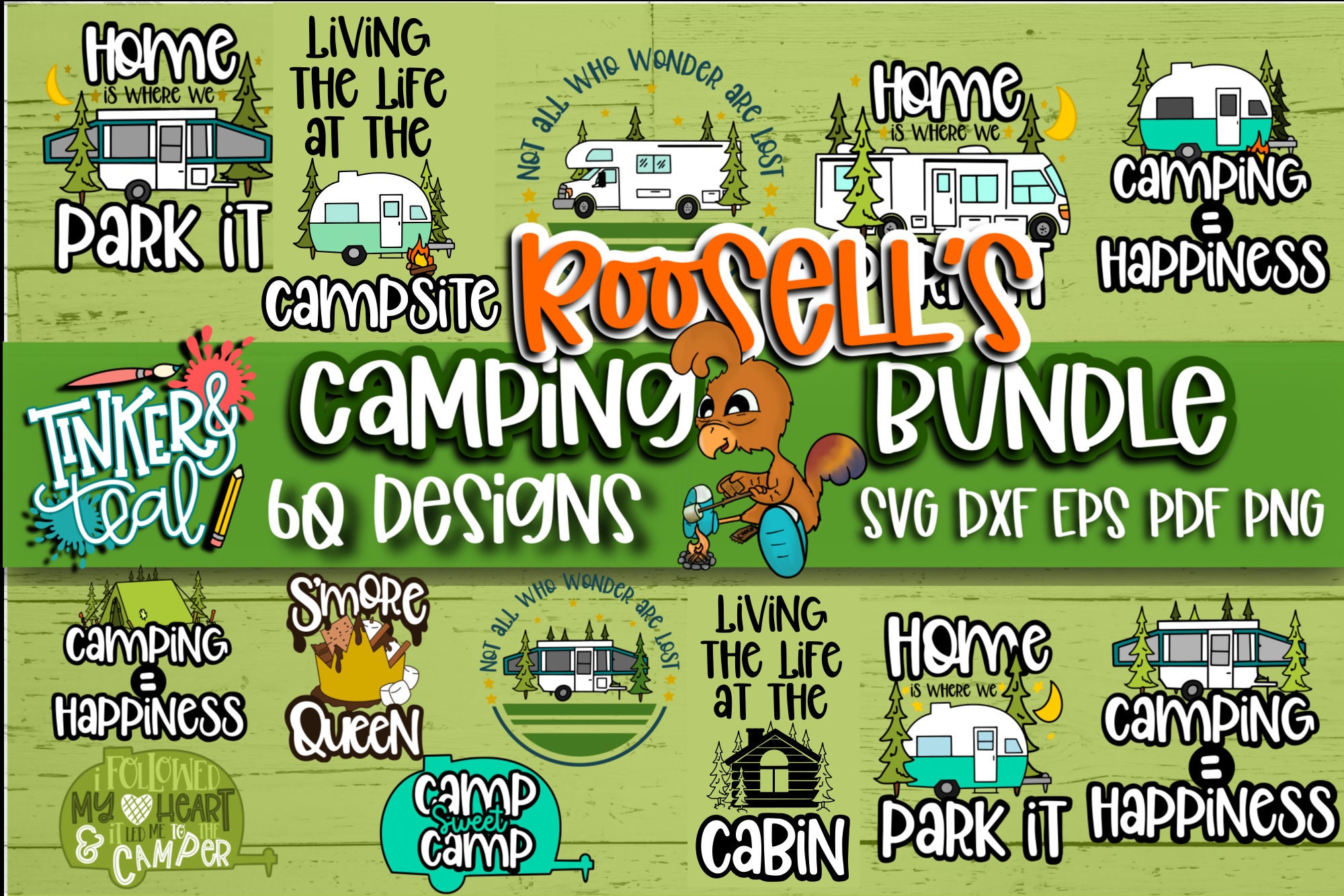 Camping Outdoor Sign SVG Bundle - Etsy