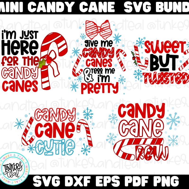 Candy Cane Svg - Etsy