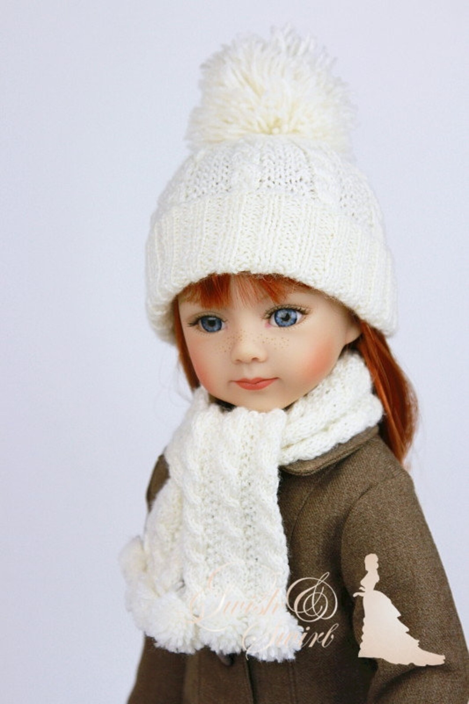 PDF Knitting Pattern #SS2016-K21. Elsa Hat and Scarf for 18-21-inch ...