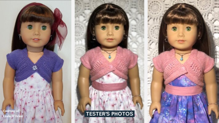 PDF Knitting Pattern SS2016-K15. Bella Bolero for 18-inch - Etsy UK