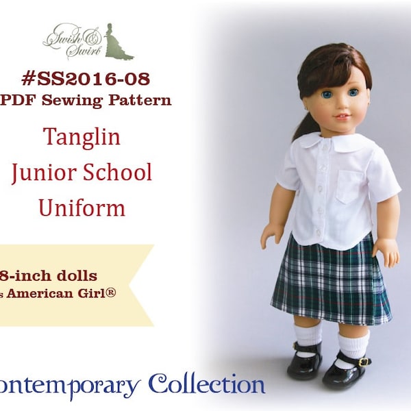 Dolls School Uniform Sewing Pattern - Etsy