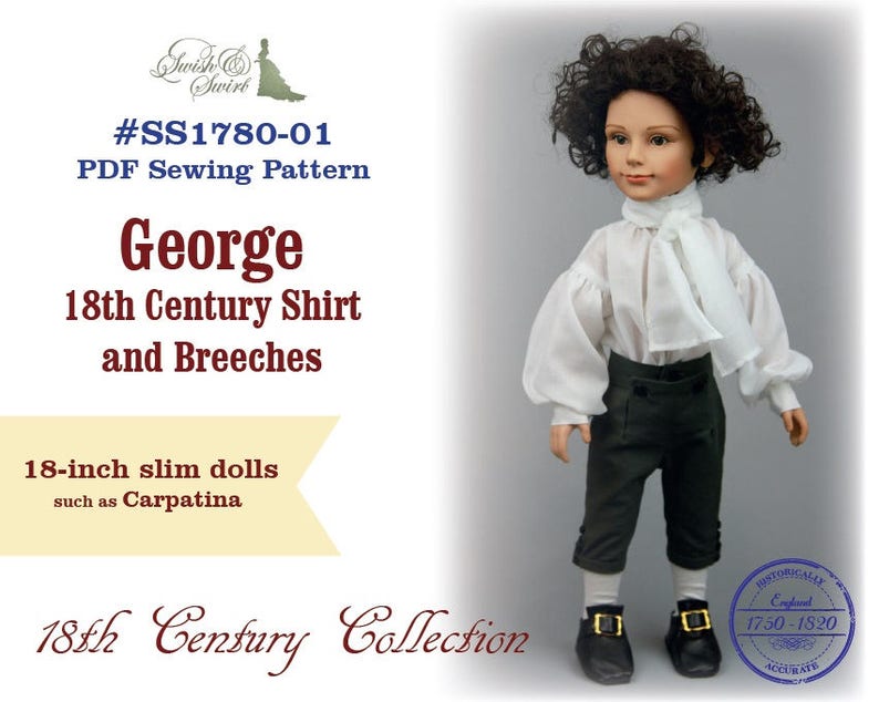 PDF Pattern SS1780-01. George 18th Century Shirt and Breeches - Etsy UK