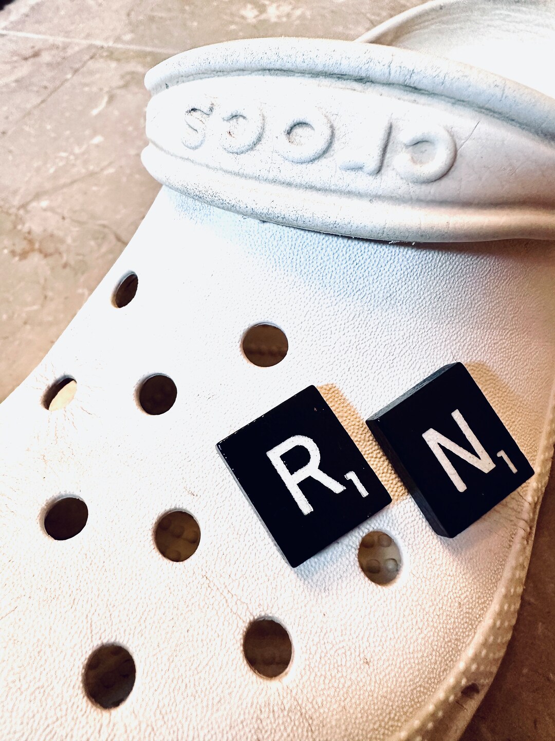 Croco-tiles Scrabble Letter Charms for Rubber Clogs - Choose Your ...