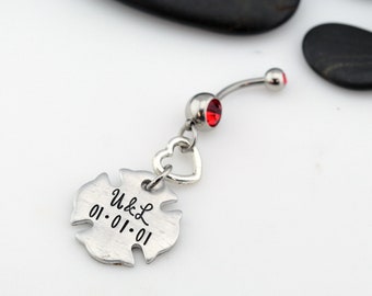 Personalized Belly Ring - Etsy