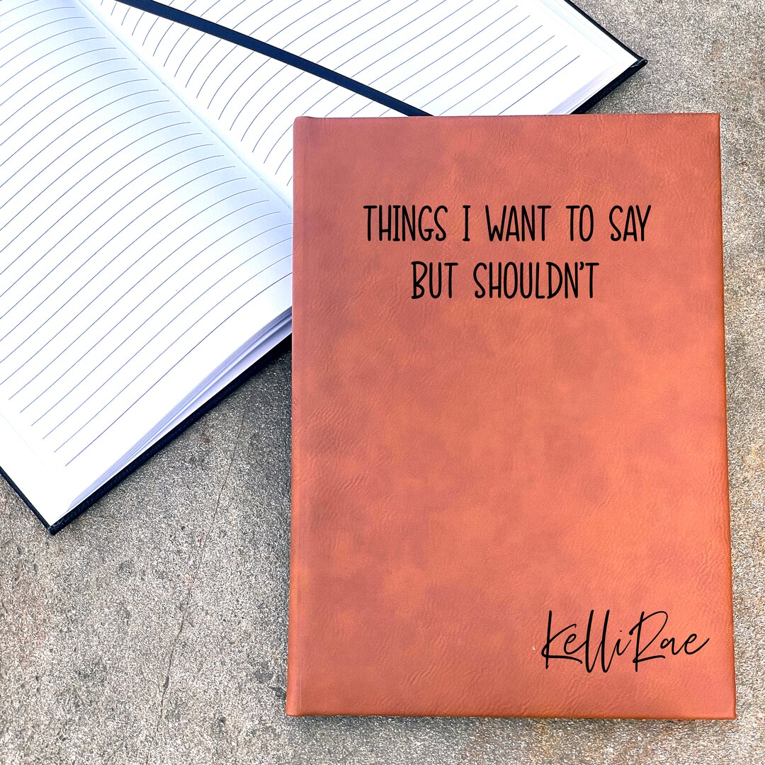 Personalized NAME Funny Sarcastic Journal Notebook | Engraved Snarky ...