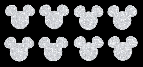 Eight Pack of Small Mickey Heads Vinyl Iron on T-shirt - Etsy