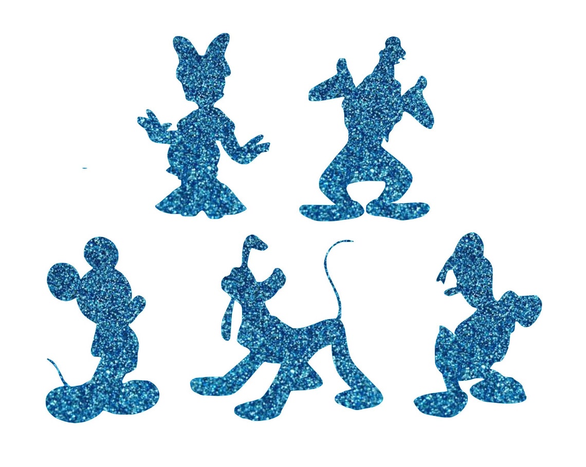 Five Pack of Small Disney Characters Mask Iron on Transfer Disney ...