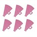 Six Pack of Small Cheer Megaphone Mask Iron On's Back to School Glitter ...