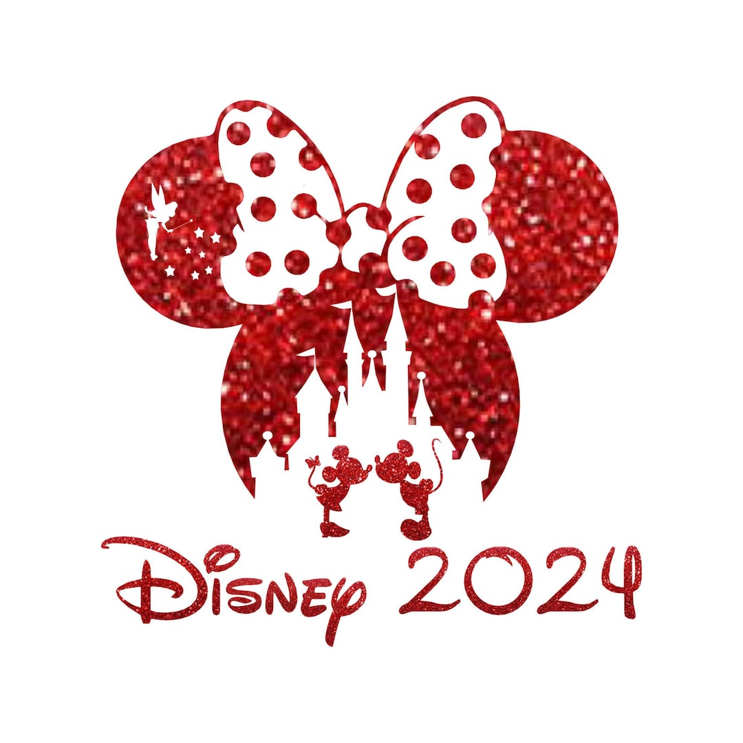 Disney Glitter 2024 Family Vacation Minnie Glitter or Non-glitter Vinyl ...