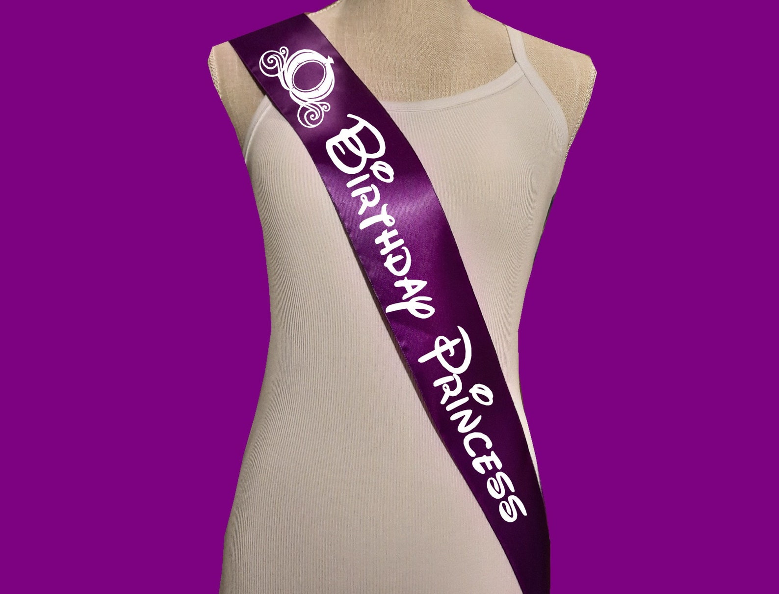 Custom Disney Inspired Birthday Sash Choose Colors Font - Etsy