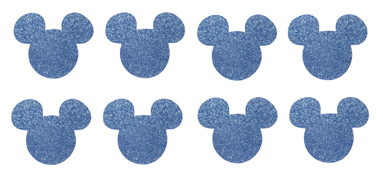 Eight Pack of Small Mickey Heads Vinyl Iron On T-Shirt | Etsy