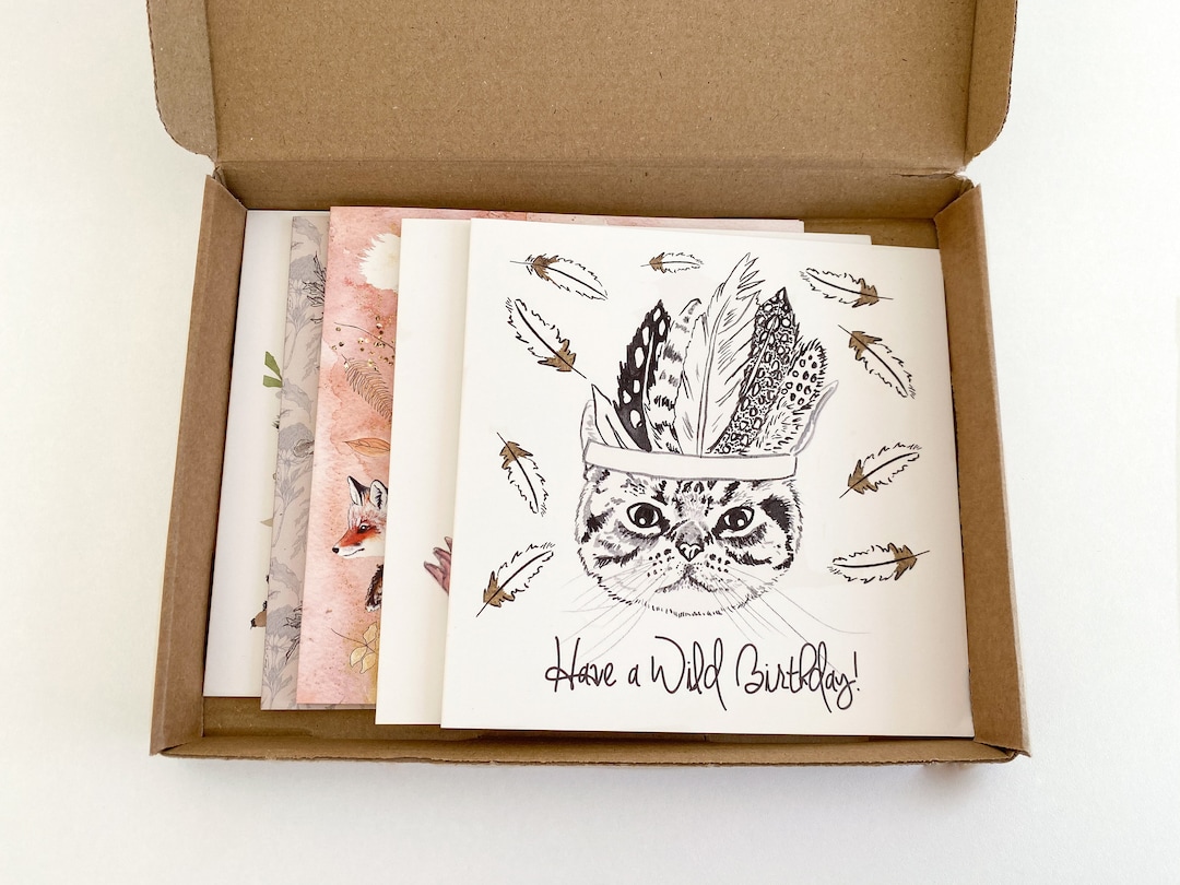Greeting Card Surprise Box, Set of Mixed Cards - Etsy