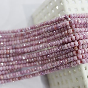 AAA Quality Natural Pink Sapphire AB Silver Coated Micro ( Machine Cut ...