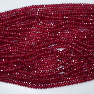 AAA Quality Natural Longido Ruby Faceted Best Quality 2.50-3 Mm Approx ...