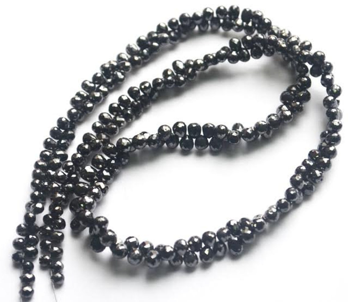 AAA Fabulous Black Diamond Tear Drops Faceted 2 to 3 Mm real - Etsy