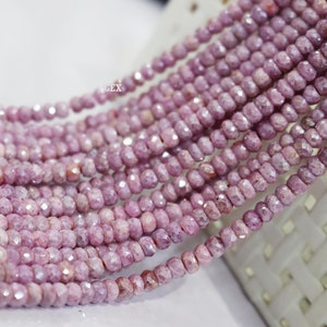 AAA Quality Natural Pink Sapphire AB Silver Coated Micro ( Machine Cut ...