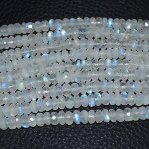 AAA Quality White Rainbow Roundel Faceted 6-7 Mm Approx. , 8 Inch ...
