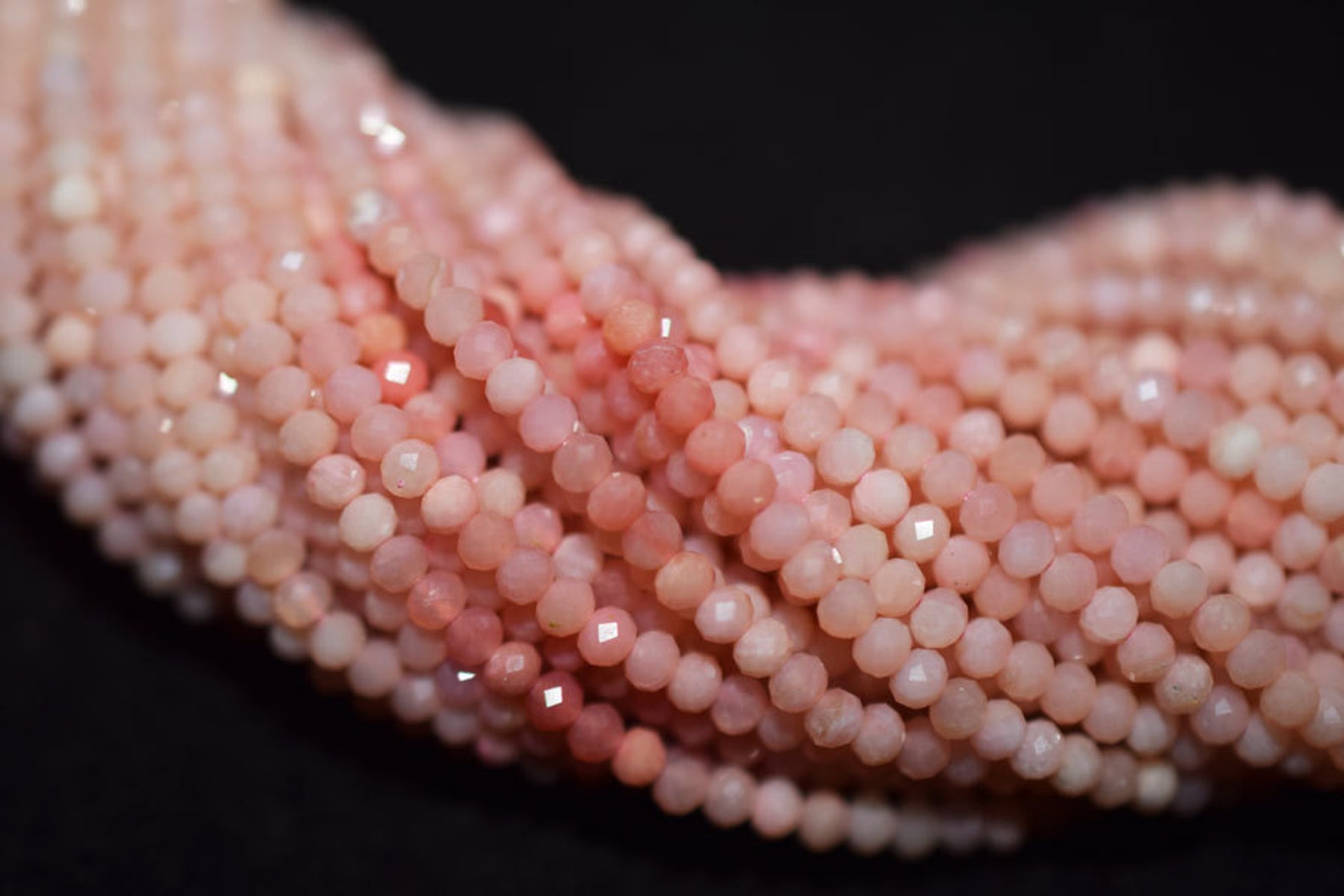AAA Quality Shaded Peruvian Pink Opal Rondelle Faceted 2-2.10 - Etsy