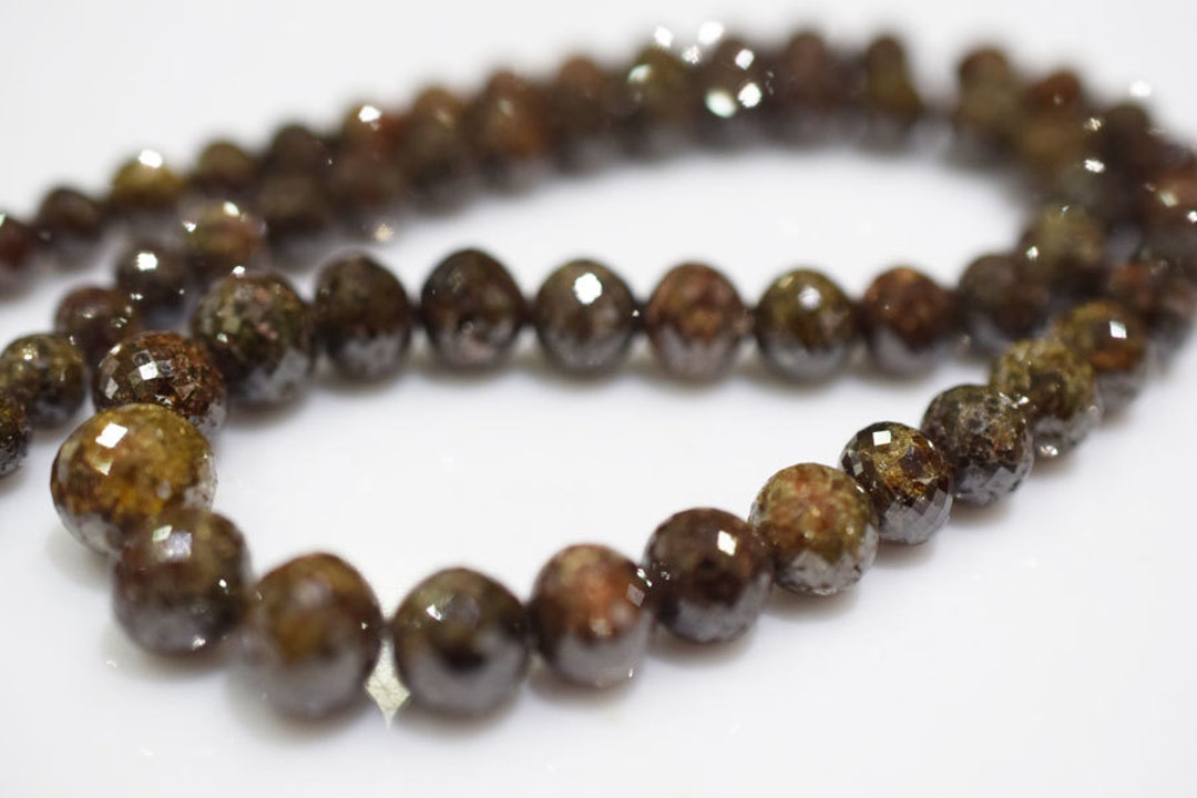 208 Ct Very Beautiful Natural Red Sand Color Diamond Faceted 6 - Etsy