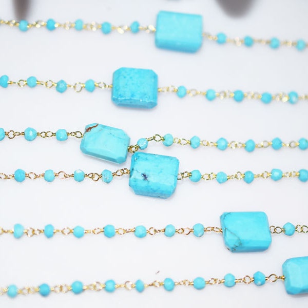 3mm Turquoise Rosary Chain - Etsy