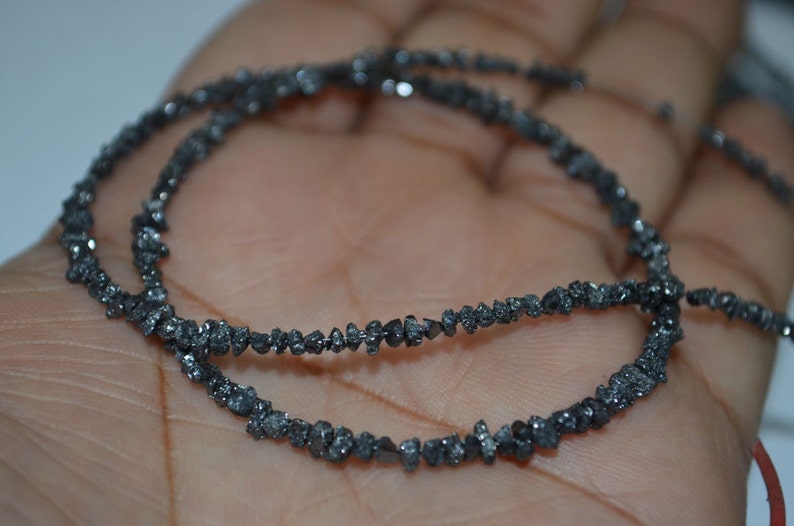 Rare Brand New Black Diamond Chips Beads , 4 Inch Strand - Etsy