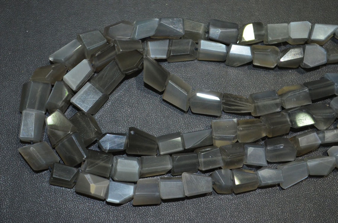 16 Inch Strand AAA Quality AFRICAN Grey Moonstone Step Cut - Etsy