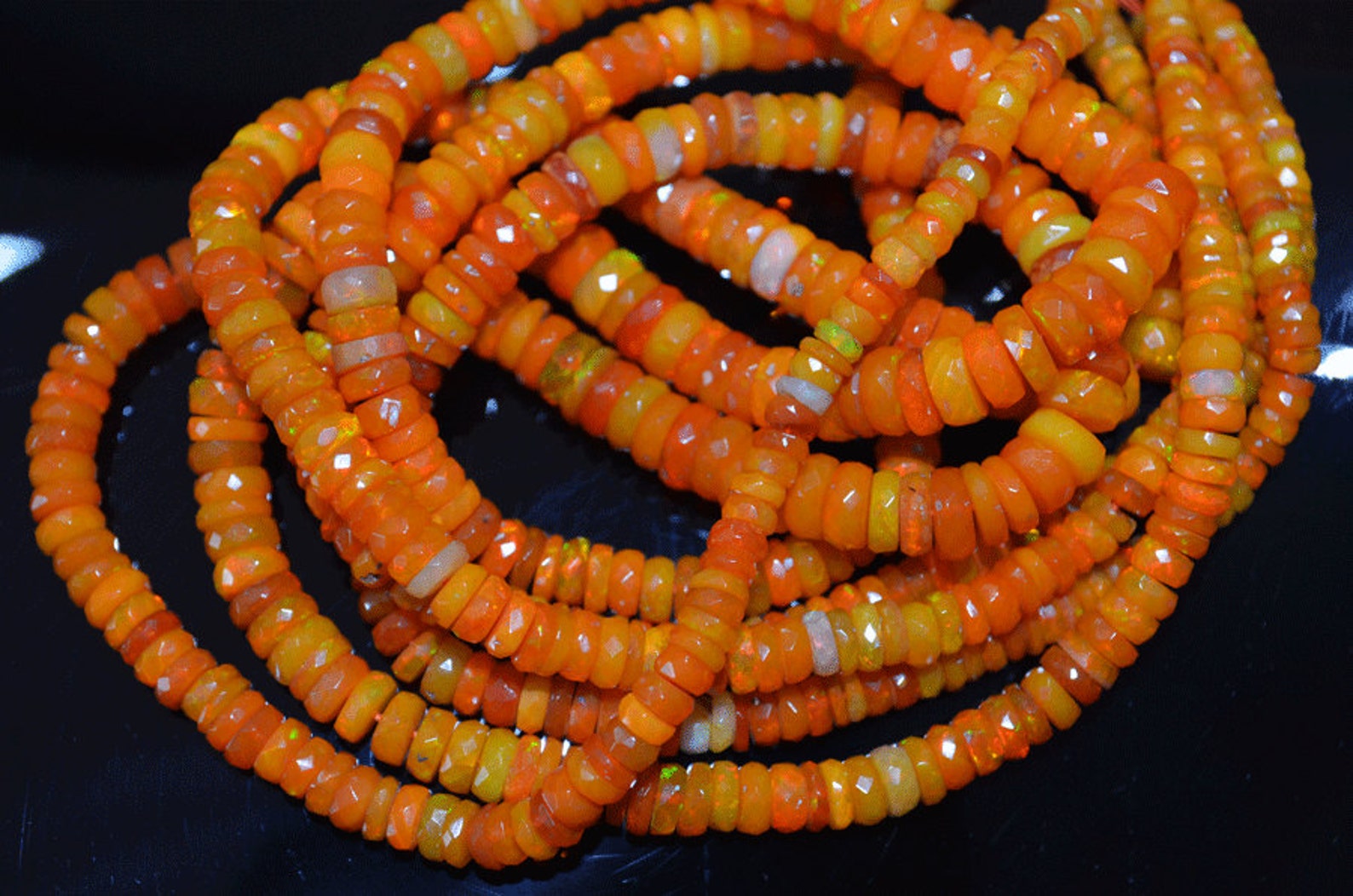 Custom AAA Quality Natural Mexican Fanta Orange Ethiopian Opal - Etsy