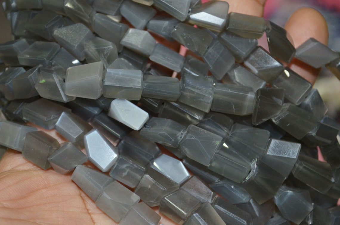 16 Inch Strand AAA Quality AFRICAN Grey Moonstone Step Cut - Etsy