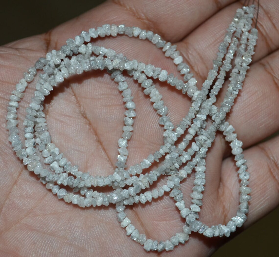 AAA Quality New Creamy White Diamond Chips Beads 7 Inch - Etsy