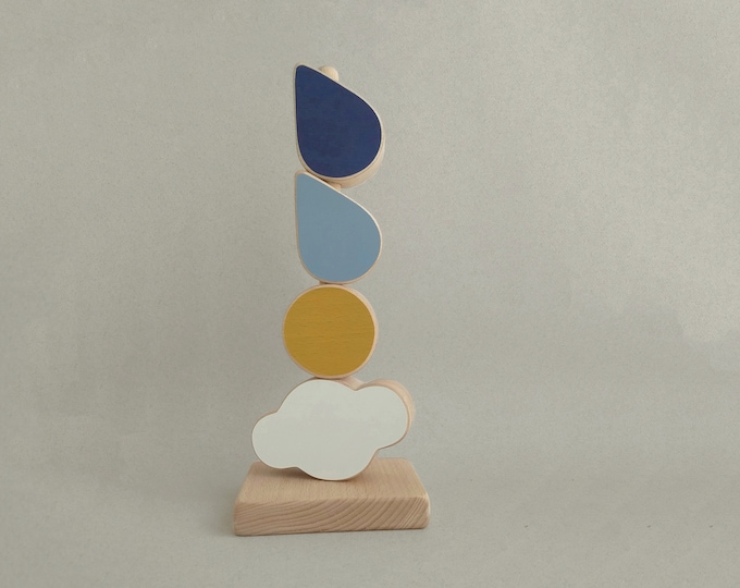 Catch the Cloud' Wooden Stacking Toy - Kids Wooden Toy - Etsy