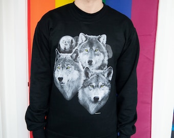 Wolf Jumper | Etsy UK