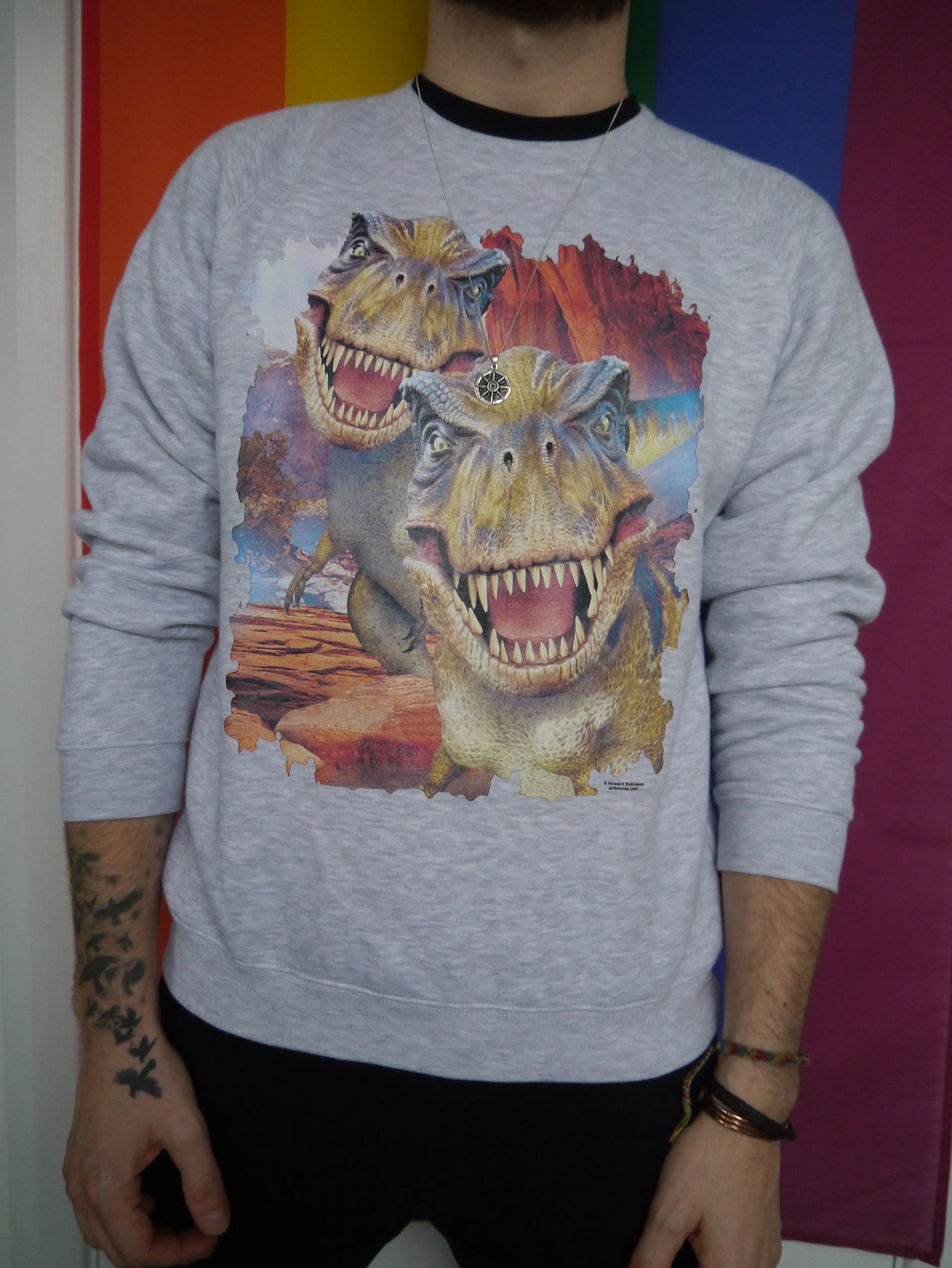 T-rex Jumper T-rex Sweatshirt T-rex Sweater Dinosaur - Etsy UK