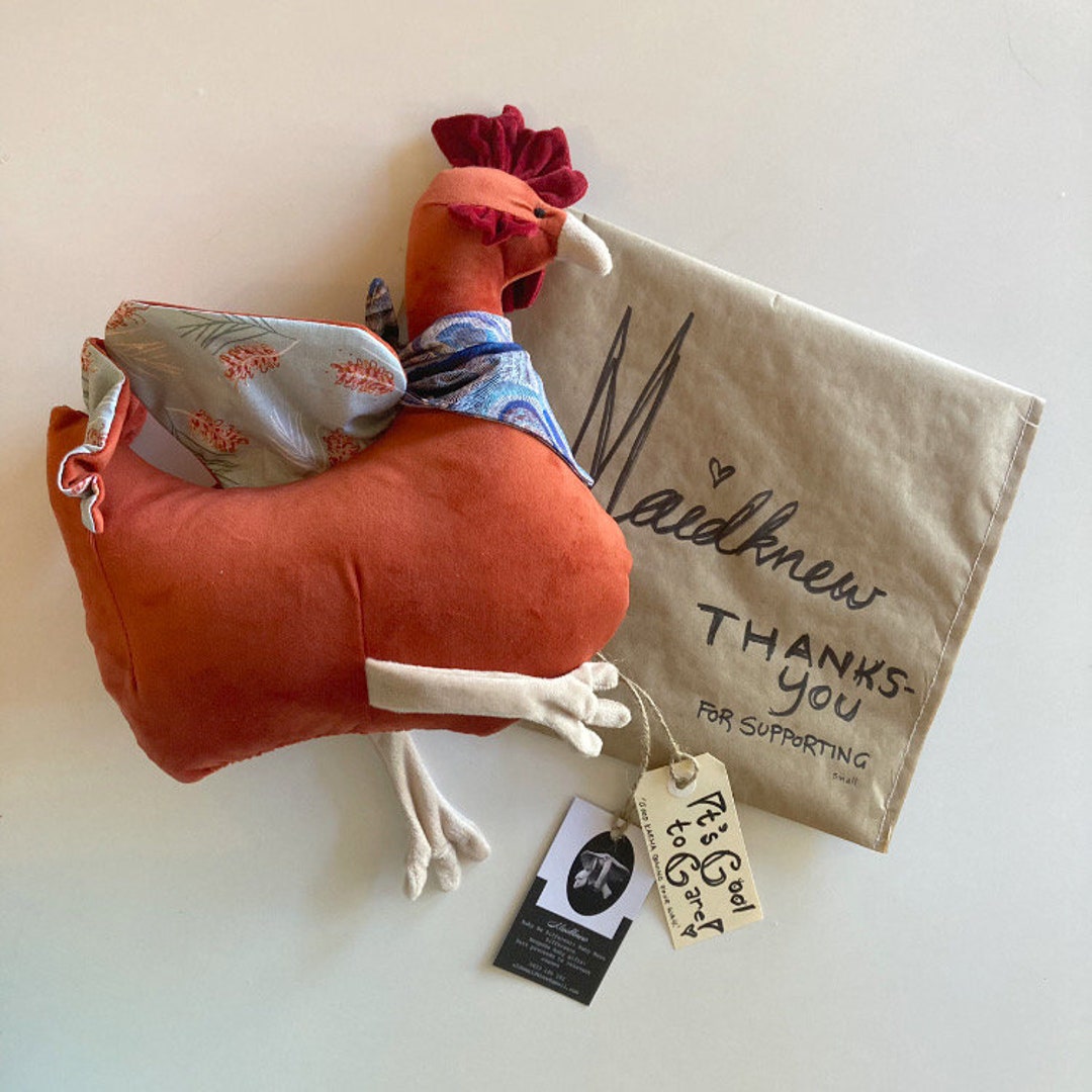 Bespoke Chicken Soft Toy, Farm Animal Plushie, Funny Chicken Gift ...