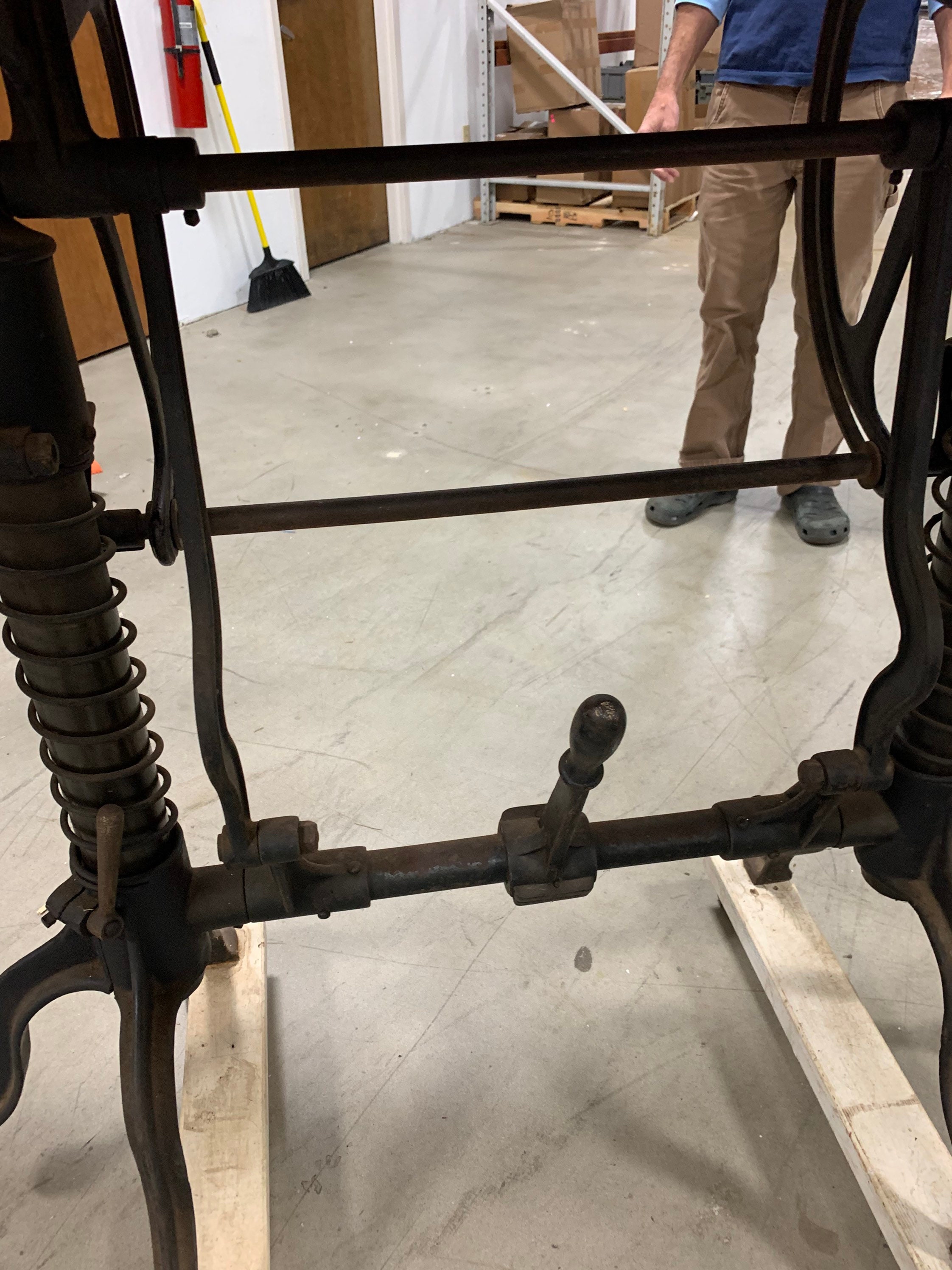 Antique Machine Age Cast Iron Architectural Drafting Table by Morse ...