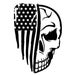 VINYL Car Decal Skull American Flag Car Decal american Flag - Etsy