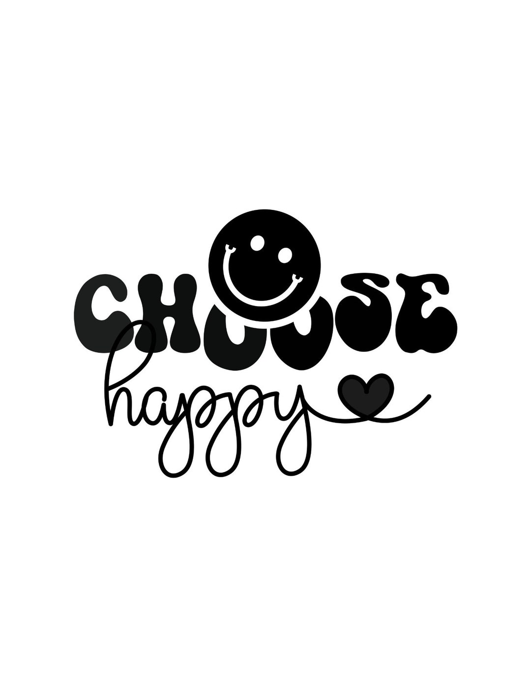 Smiley Face Decal Smiley Face Choose Happy Decal smiley Face Decal ...