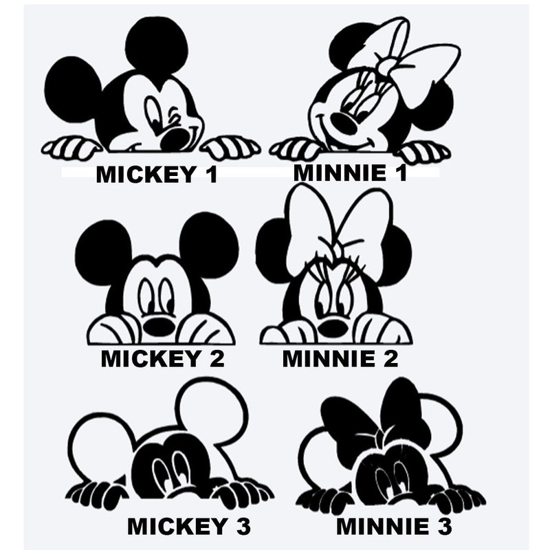 Mickey Mouse Decal - Etsy