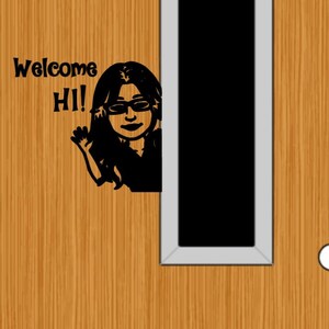 BITMOJI Teacher Decal // Bitmoji Hi Decal // Bitmoji Classroom Door ...
