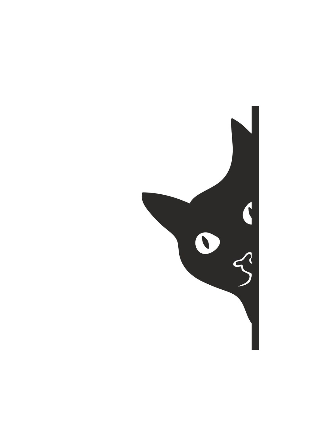 CAT DECAL Peeking Cat Peeping Cat Cat Window Decal Cat Car Decal Rtic ...