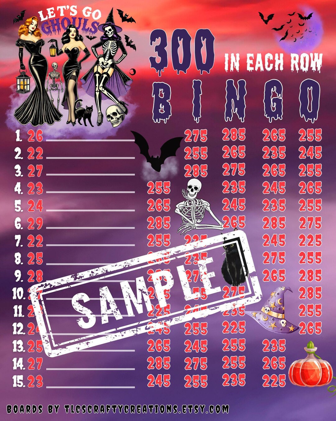 DIGITAL Bingo Game BNO 300 Winner in Each Row/profit 75 Bingo Let's Go ...