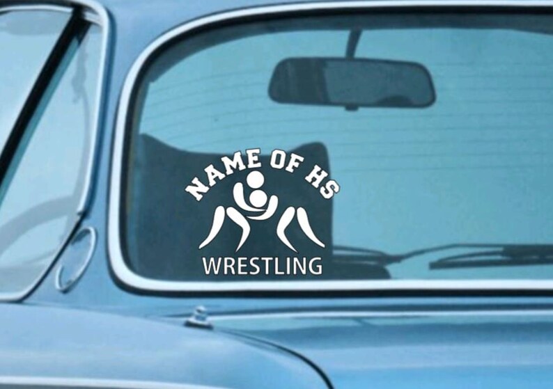 WRESTLING DECAL High School Wrestling Middle School Wrestling - Etsy