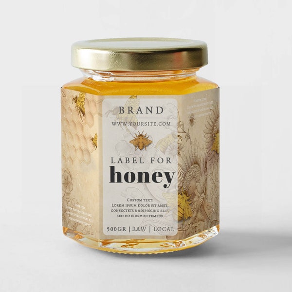 Honey Labels - Etsy