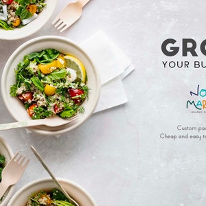 Custom Salad Label for Takeaway Containers, Personalized Fresh Food ...